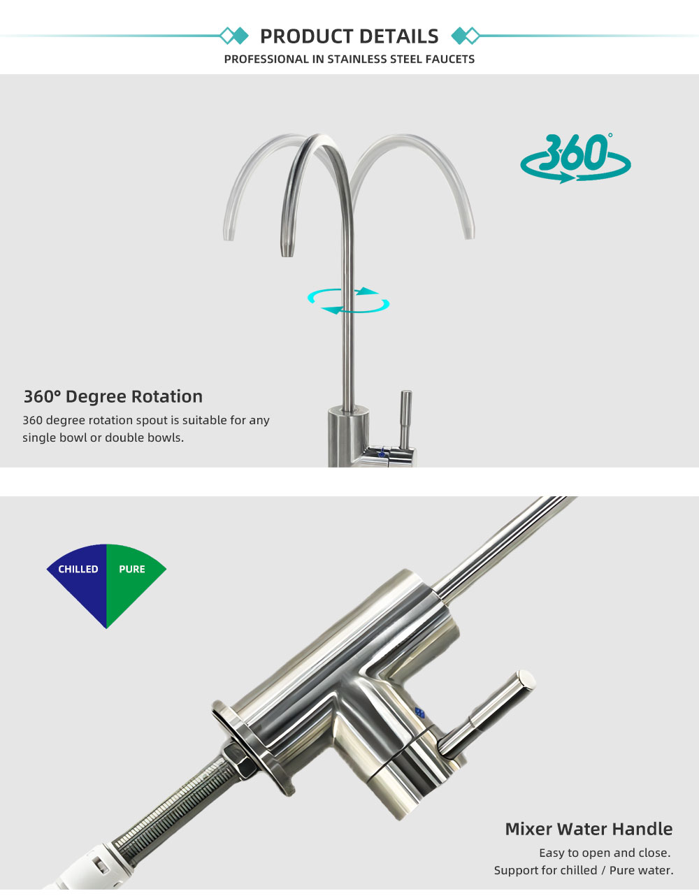 Single Chilled Water Tap-TC21MA - jnodtech